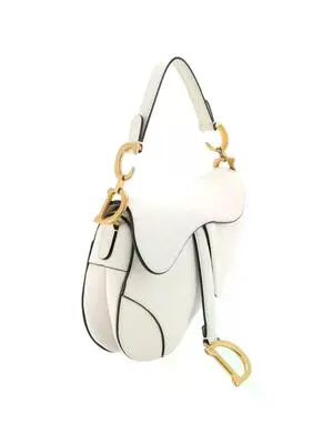 Dior Saddle Handbag Leather Mini Shoulder Bag - Brown