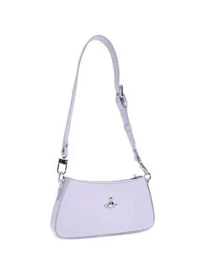 VIVIENNE WESTWOOD Tasha Orb-plaque Shoulder Bag - Purple