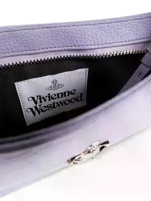 VIVIENNE WESTWOOD Tasha Orb-plaque Shoulder Bag - Purple