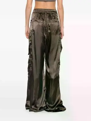 Rick Owens Cargo Drawstring Palazzo Pants - Brown