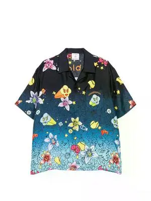 Casablanca Floral-print Shirt - Black