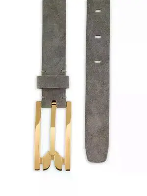 Victoria Beckham Dorian Pin-buckle Belt - Grey