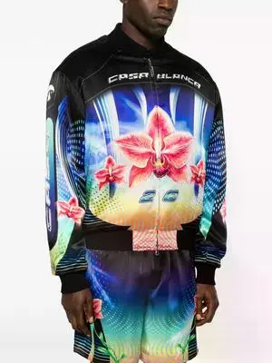 Casablanca Floral-print Bomber Jacket