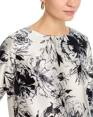 Caroline Rose A-line Floral Print Dress