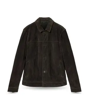 ALLSAINTS Nates Suede Jacket - Tanner Black