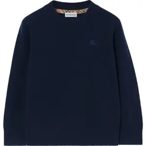 Burberry Cashmere Crew-neck Sweater - Navy