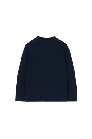 Burberry Cashmere Crew-neck Sweater - Navy