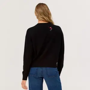 Krimson Klover Bernina Embroidered Wool-blend Sweater