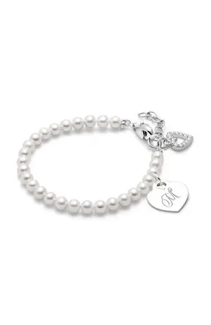 TINY BLESSINGS Sterling Silver 4mm Cultured Pearl Bracelet - Silver - M