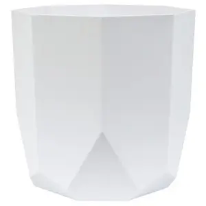 BLOEM Tuxton Hexagon Planter 8 Inch Casper - White