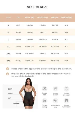 SHAPELLX Airslim® Open Bust Tummy Control Bodysuit - Black