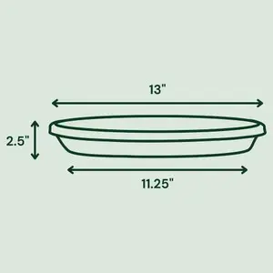 BLOEM Terra 13 Inch Resin Saucer