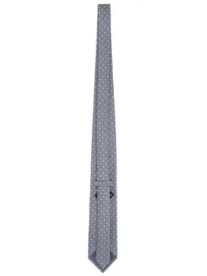 TOM FORD Printed Silk Neck Tie - Azure