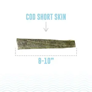 ICELANDIC+ 8-10" Cod Short Skins 3-pack Dog Treats