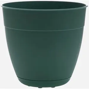 BLOEM 16 Inch Dayton Planter With Saucer - Green