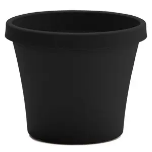 BLOEM Terra Pot Planter 16 Inch Durable Resin Pot - Black