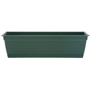 BLOEM 24 Inch Dayton Window Box Planter - Green