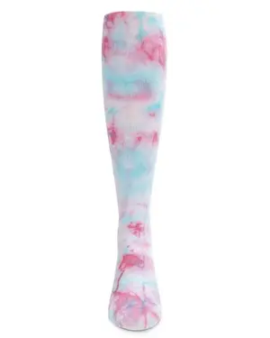MEMOI Tonal Tie Dye Knee High Socks
