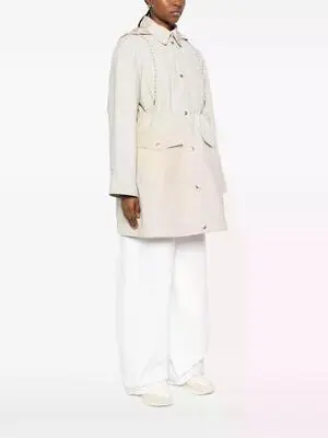 Moncler Begonia Parka Coat - Neutrals