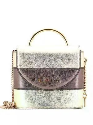 Chloé Aby Lock Small Crossbody Bag - Gold