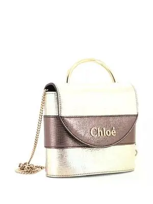 Chloé Aby Lock Small Crossbody Bag - Gold