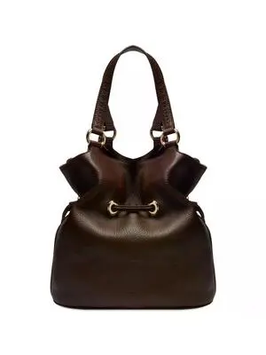 LANCEL Premier Flirt Leather Bucket Bag - Brown