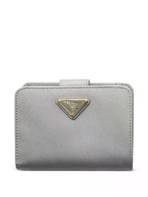 Prada Small Saffiano Leather Wallet Grey