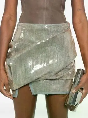 Rick Owens Sequin-embellished Mini Skirt