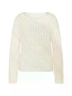 JUVIA Alpaca Mesh-effect Sweater