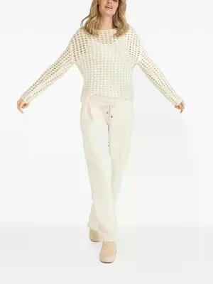 JUVIA Alpaca Mesh-effect Sweater