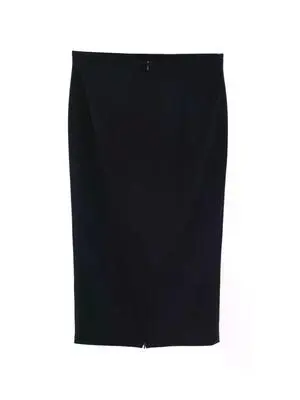 Marina Rinaldi Zipped Slit Pencil Skirt