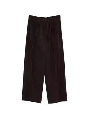 Issey Miyake Pleated Trousers - Brown