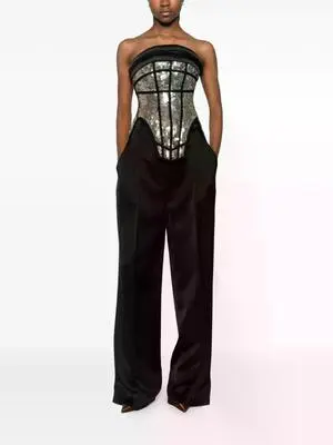 MITILIANE COUTURE Sequin-embellished Corset Top