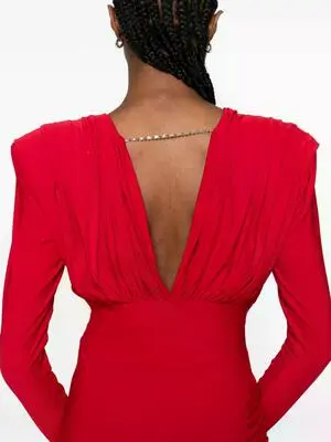 MITILIANE COUTURE Draped Mini Dress - Red
