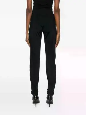 MITILIANE COUTURE Leather Side Stripe Trousers