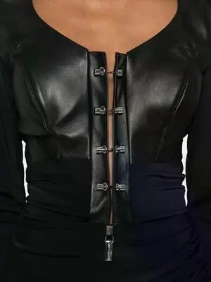 MITILIANE COUTURE Leather-panel Mini Dress