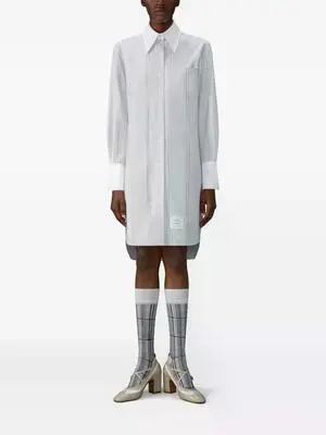 Thom Browne Striped Mini Shirt Dress