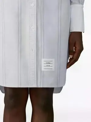 Thom Browne Striped Mini Shirt Dress
