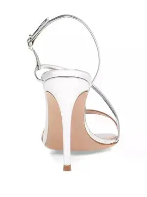 GIANVITO ROSSI Manhattan Strappy Sandals - Silver