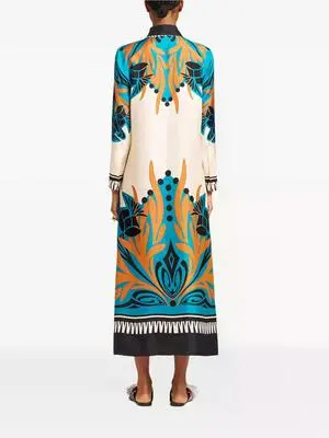 La DoubleJ Floral Placed Maxi Dress