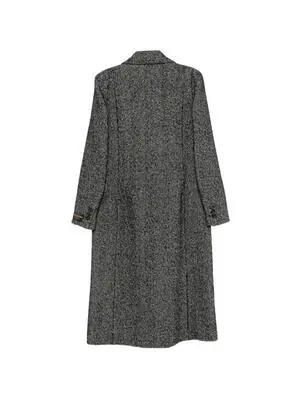 N°21 Double-breasted Woven Coat