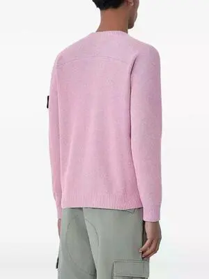 Stone Island Ribbed Fine-knit Sweater - Pink
