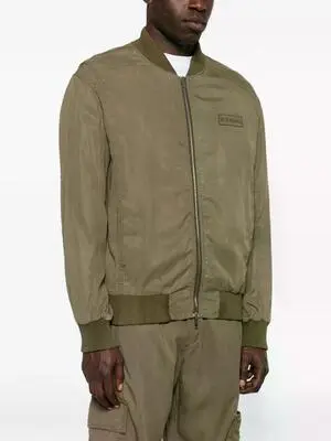 Iceberg Logo-patch Bomber Jacket - Green