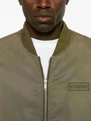 Iceberg Logo-patch Bomber Jacket - Green