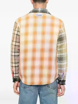 GALLERY DEPT. Patchwork Checked Shirt - Blue