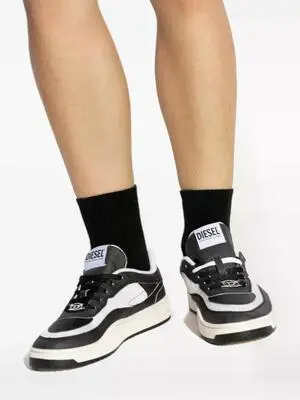 DIESEL® Oval Skate Sneakers - Black