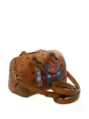 Mcm Ella Vi Boston Top Handle Tote Bag - Neutrals
