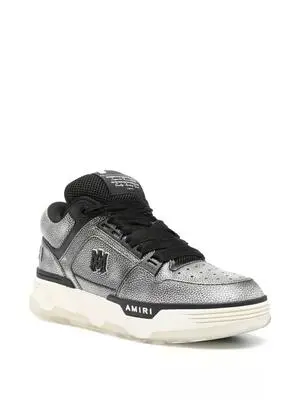 Amiri Pebbled Low-top Trainers - Silver