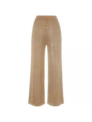Malo Openwork Knit Trousers