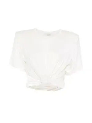 Magda Butrym Knot-detail T-shirt - White